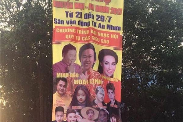 Sở VH-TT Bình Định vào cuộc vụ pano quảng cáo Minh Béo là “siêu sao”