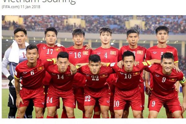 FIFA khen ngợi sự thăng tiến của bóng đá Việt Nam